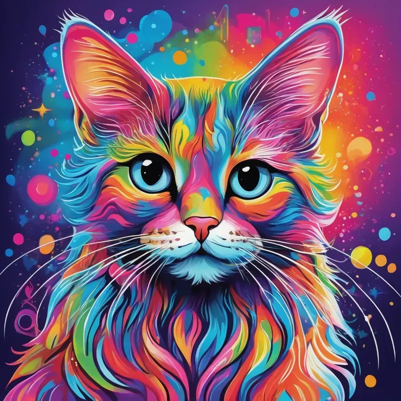 Psychedelic Rainbow Paintings Stable Diffusion Prompt Promptbase