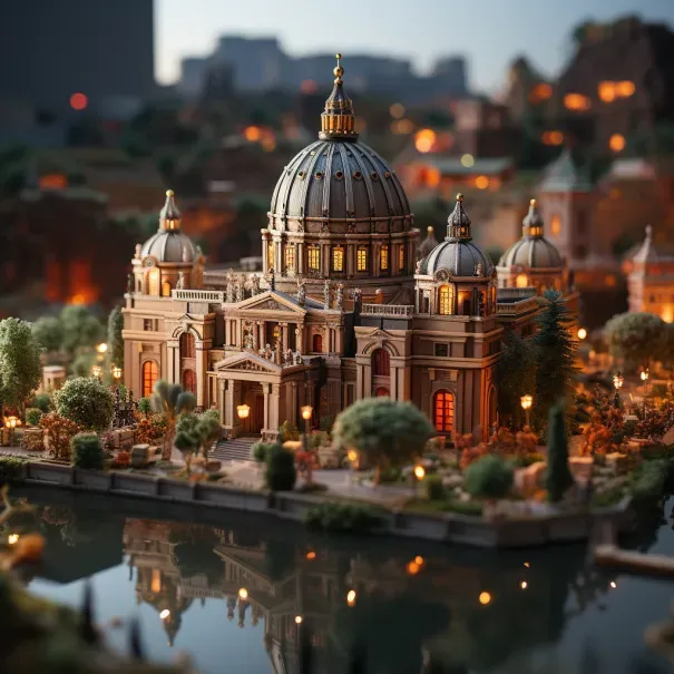 World Beautiful Landmarks In Miniatures Midjourney Prompt | PromptBase