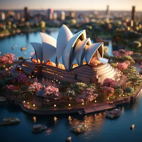 World Beautiful Landmarks In Miniatures Midjourney Prompt | PromptBase