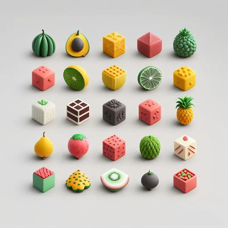 Cute 3D Objects Midjourney Prompt | PromptBase