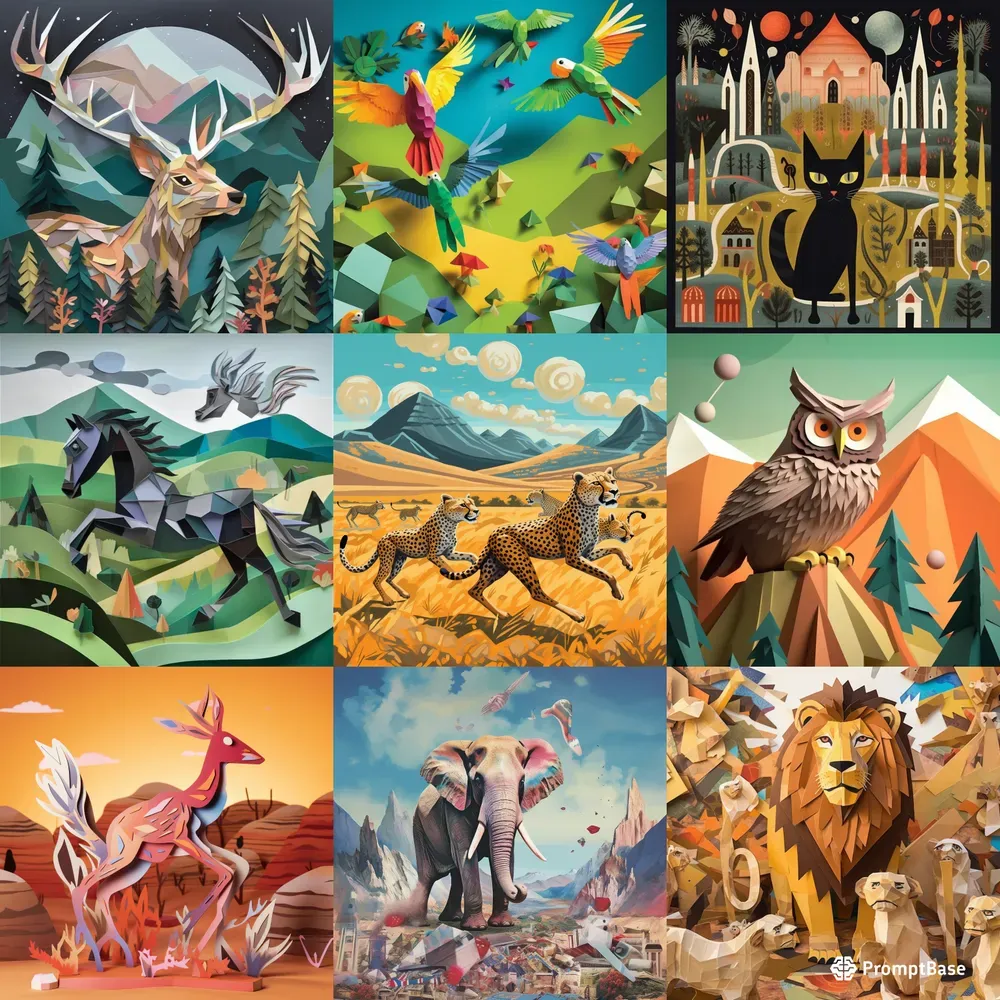 Dadaist Animal Artworks Midjourney Prompt | PromptBase