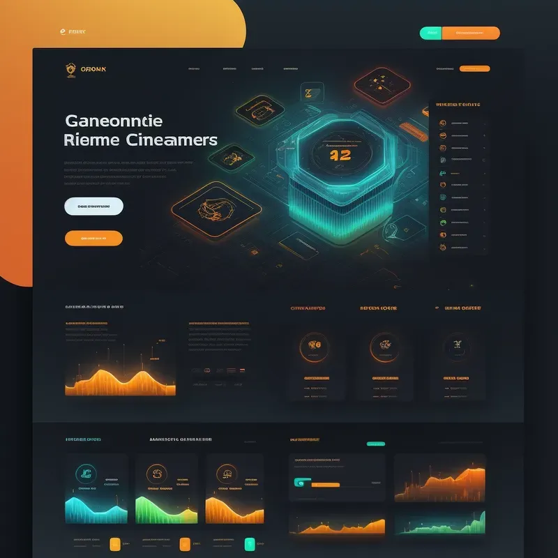 Creative Sample Website Templates Midjourney Prompt | PromptBase