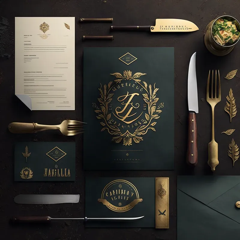Brand Identity Branding Design Mockups Midjourney Prompt | PromptBase