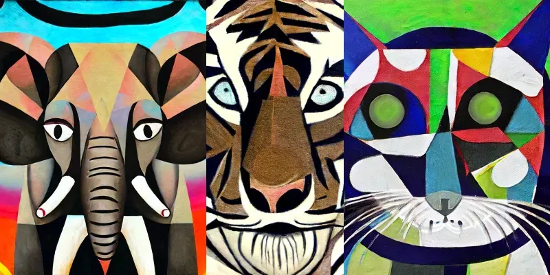Cubist Animals Stable Diffusion Prompt | PromptBase