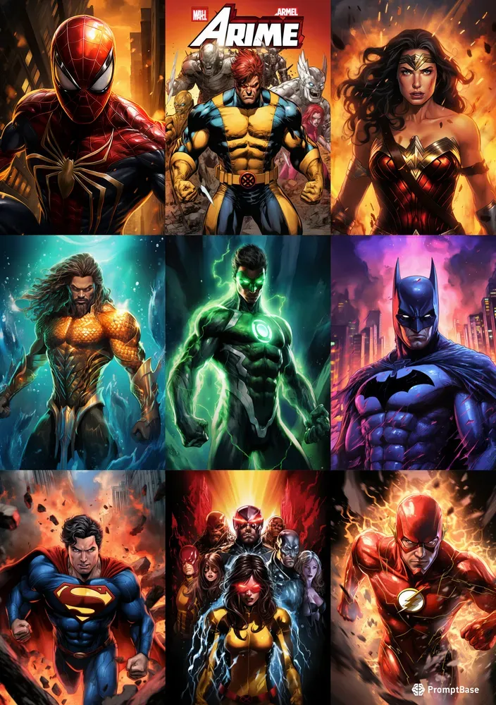 Modern Detailed Comic Book Covers Midjourney Prompt | PromptBase