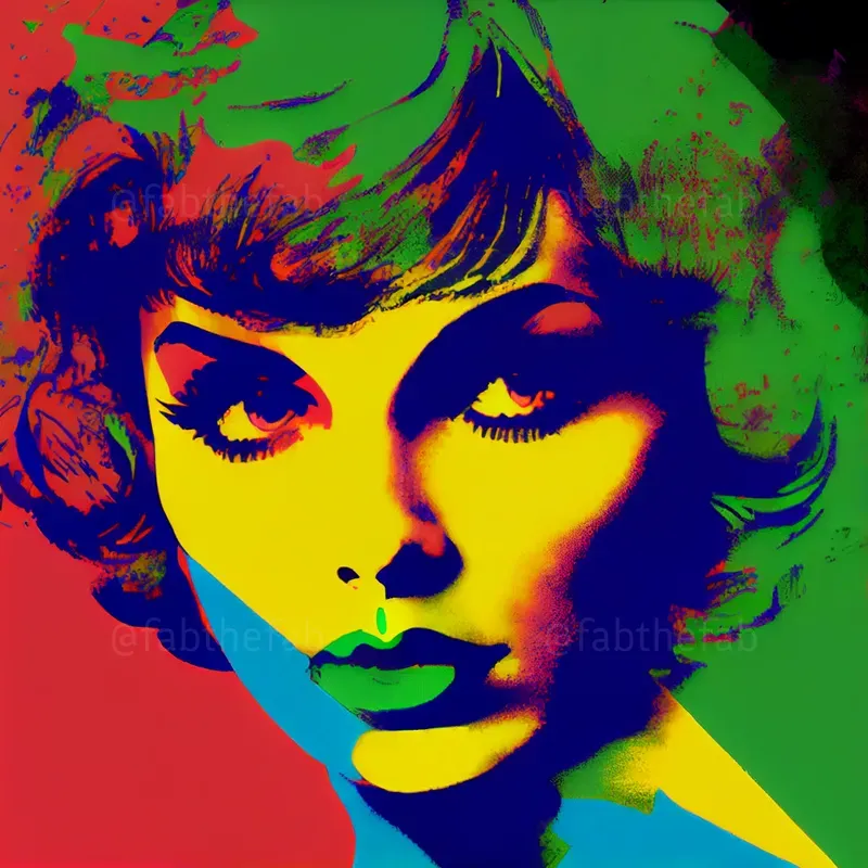 Female Icons 50s In Color Explosions Midjourney Prompt | PromptBase