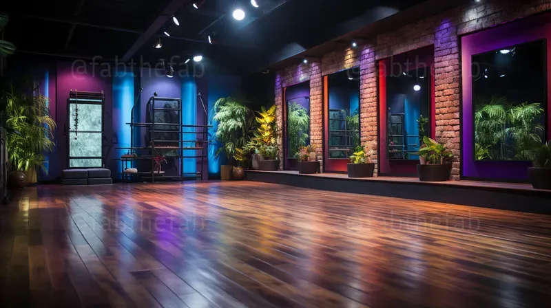 Dynamic YouTube Studio Backdrops Midjourney Prompt | PromptBase