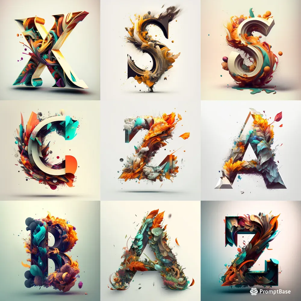 Creative Letter Logo Designs Midjourney Prompt | PromptBase
