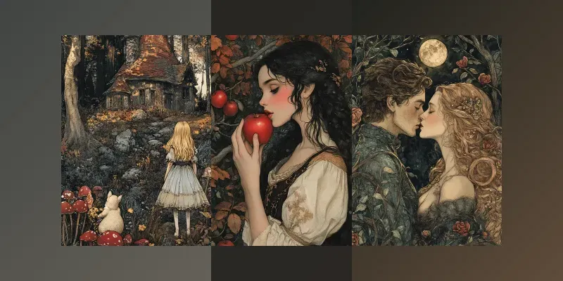 Story Book Art Of Any Scene Midjourney Prompt | PromptBase