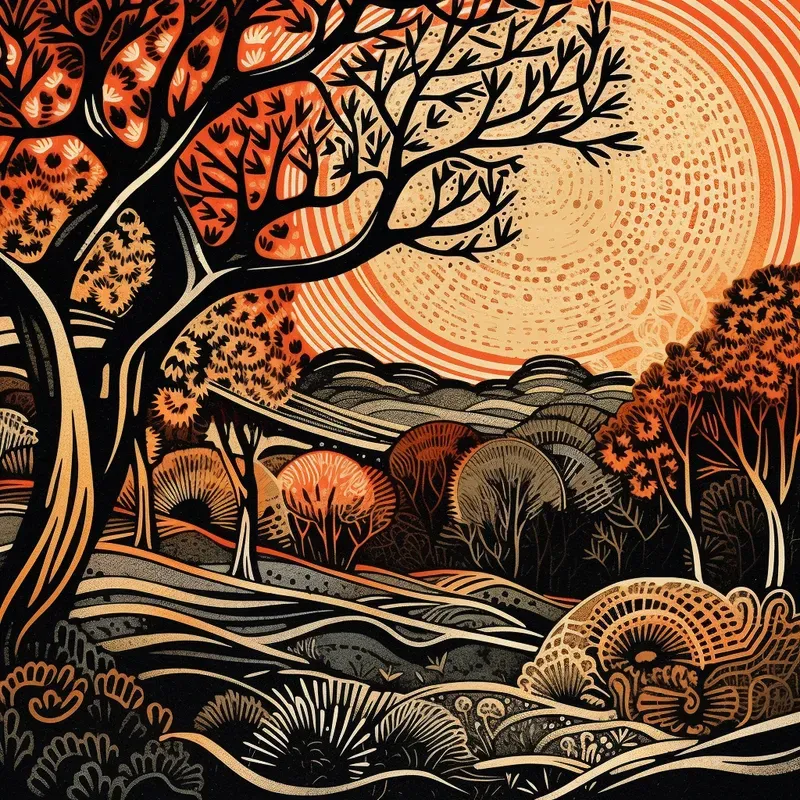 Stylish Woodcut Illustrations Midjourney Prompt | PromptBase