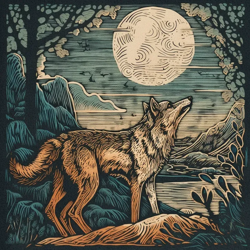 Stylish Woodcut Illustrations Midjourney Prompt | PromptBase