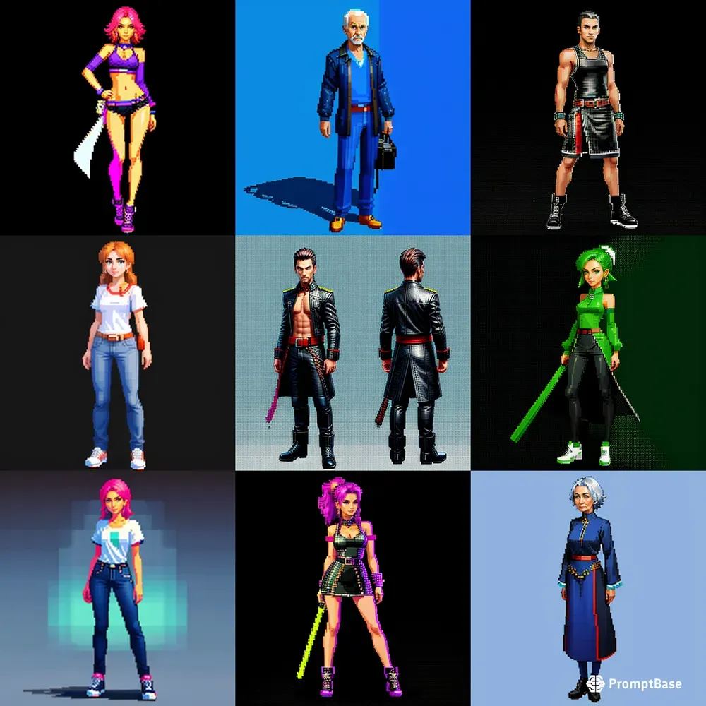 8bit Perfect Characters Stable Diffusion Prompt | PromptBase