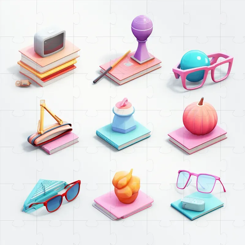 Isometric Icon Sets Midjourney Prompt | PromptBase
