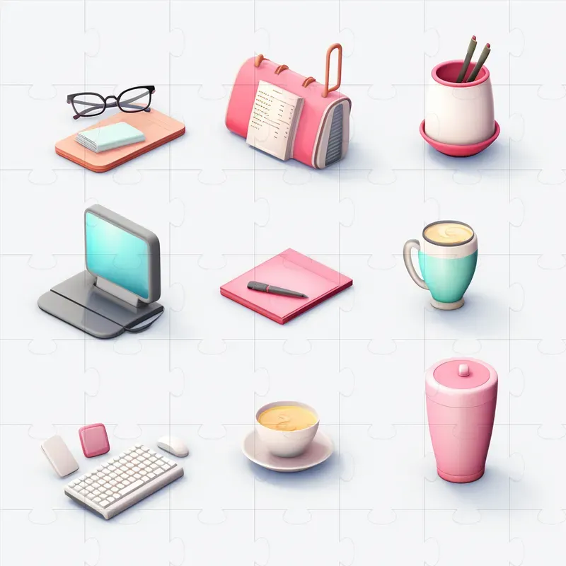 Isometric Icon Sets Midjourney Prompt | PromptBase