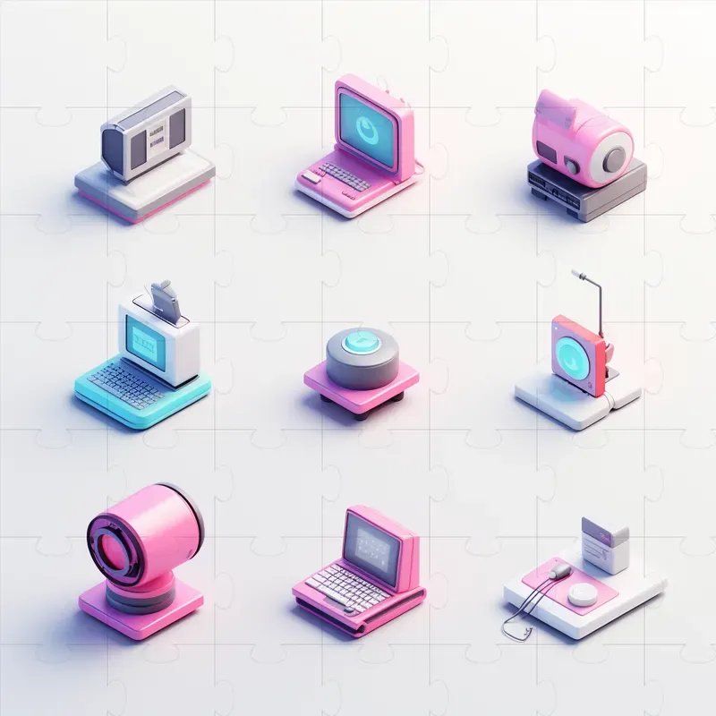 Isometric Icon Sets Midjourney Prompt | PromptBase
