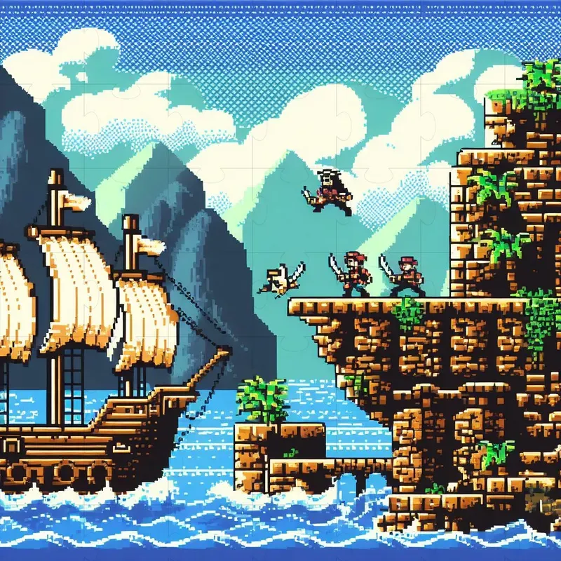 Retro Video Game Scenes DALL·E Prompt | PromptBase