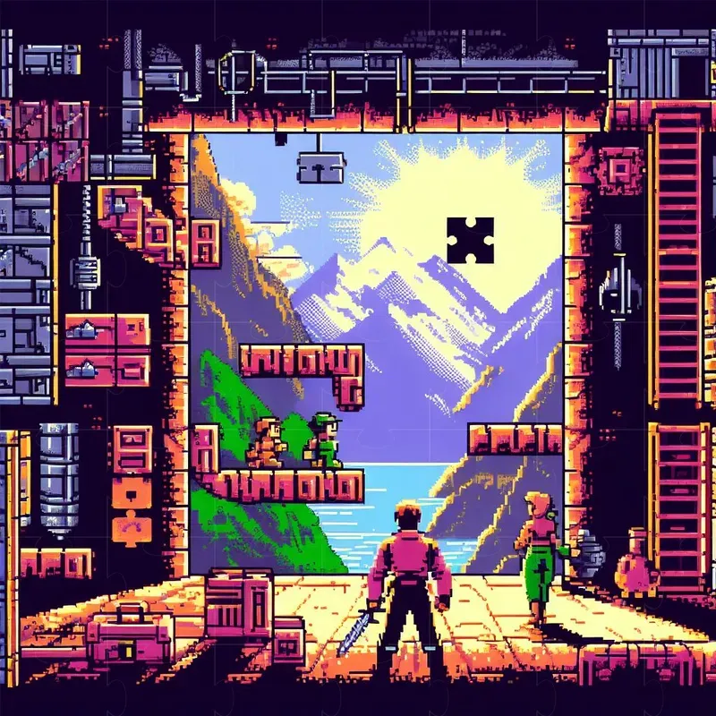 Retro Video Game Scenes DALL·E Prompt | PromptBase