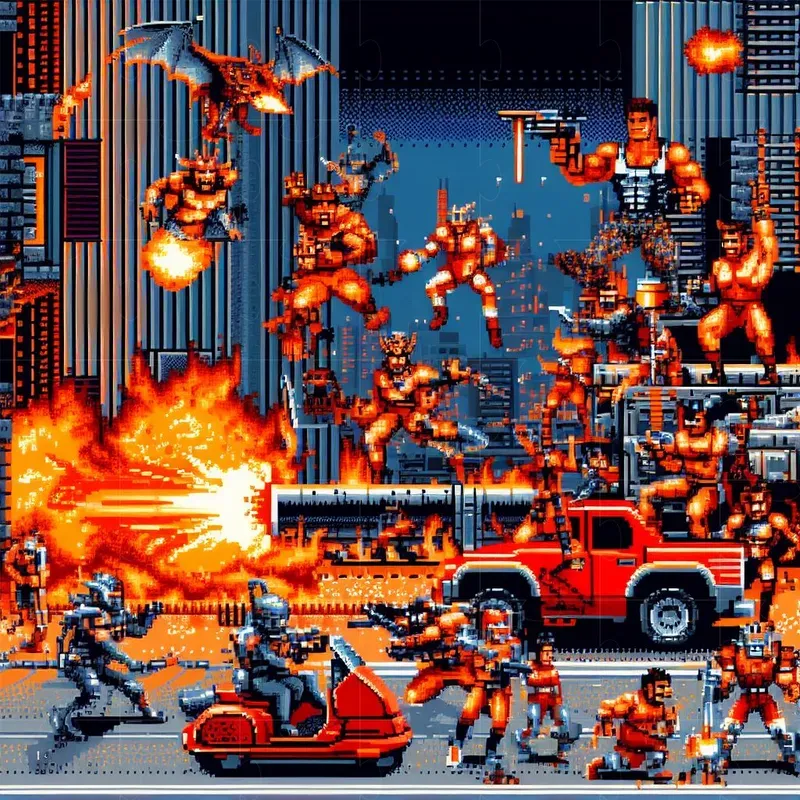 Retro Video Game Scenes DALL·E Prompt | PromptBase