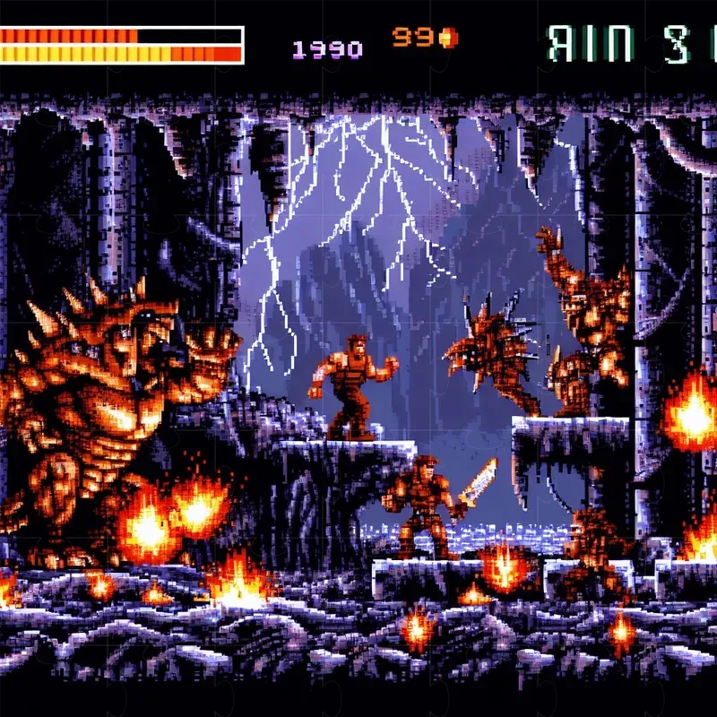 Retro Video Game Scenes DALL·E Prompt | PromptBase