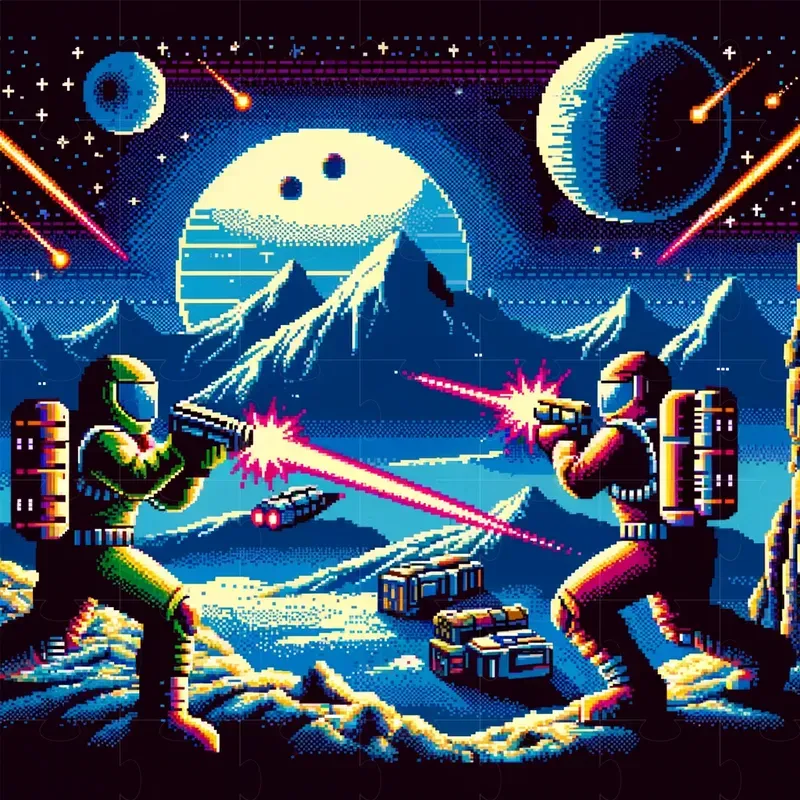 Retro Video Game Scenes DALL·E Prompt | PromptBase