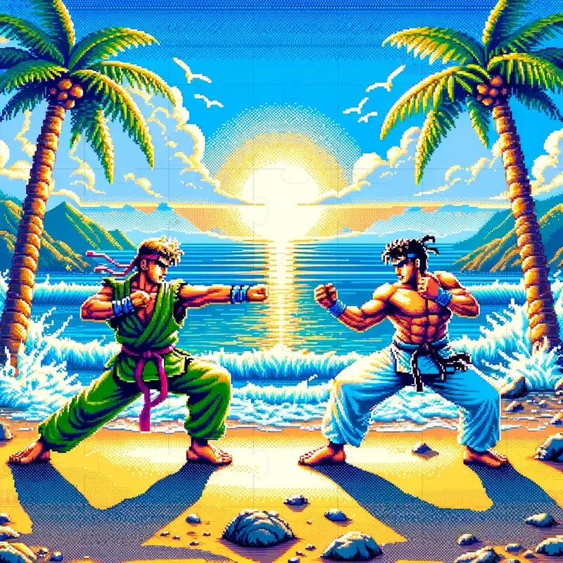 Retro Video Game Scenes DALL·E Prompt | PromptBase