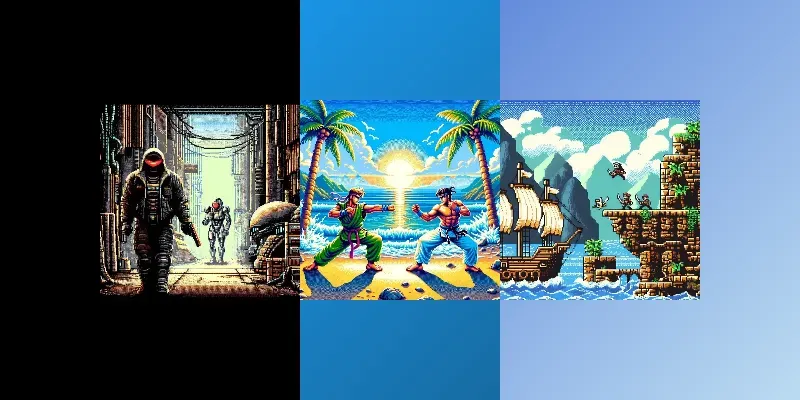 Retro Video Game Scenes DALL·E Prompt | PromptBase