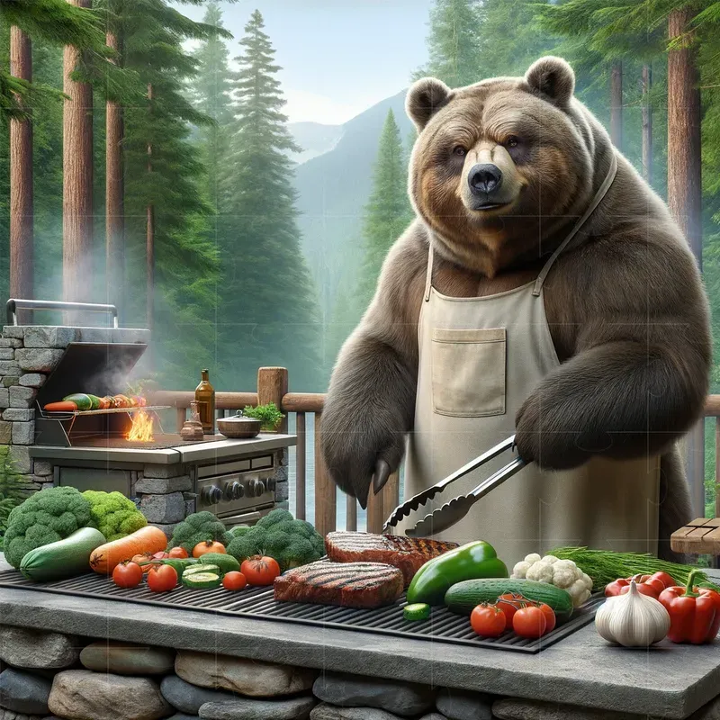 Global Cuisines With Animal Chefs DALL·E Prompt | PromptBase