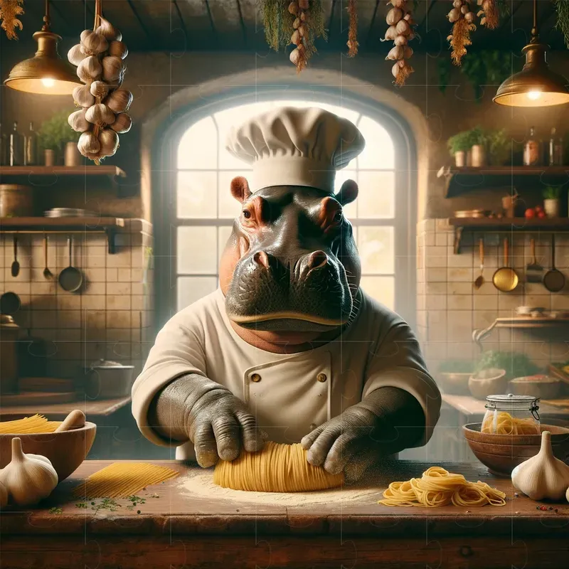 Global Cuisines With Animal Chefs DALL·E Prompt | PromptBase