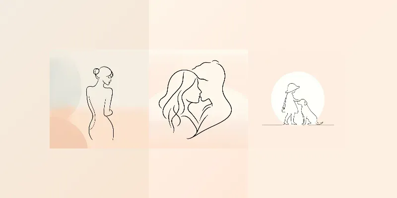 Delicate Line Art Illustrations DALL·E Prompt | PromptBase