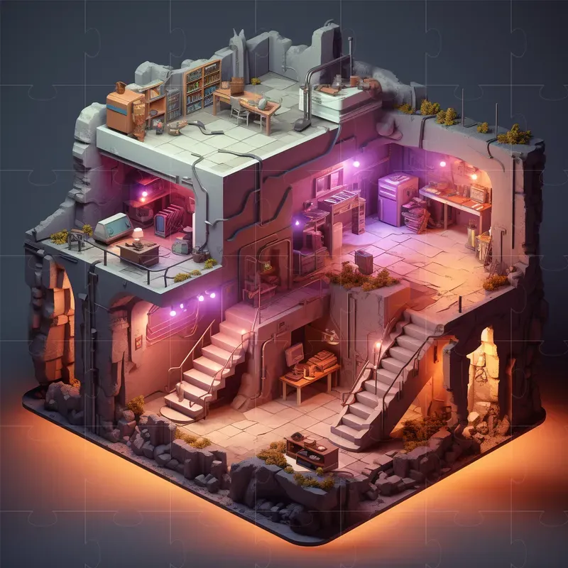 3D Game Art Homes Midjourney Prompt | PromptBase