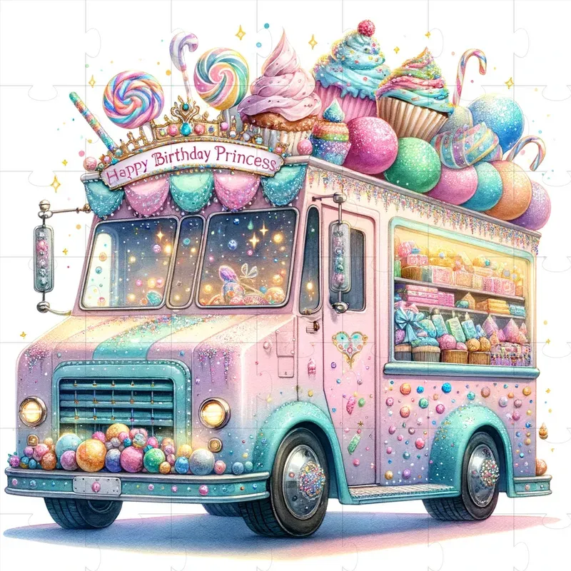 Candyland Watercolor Fantasies DALL·E Prompt | PromptBase