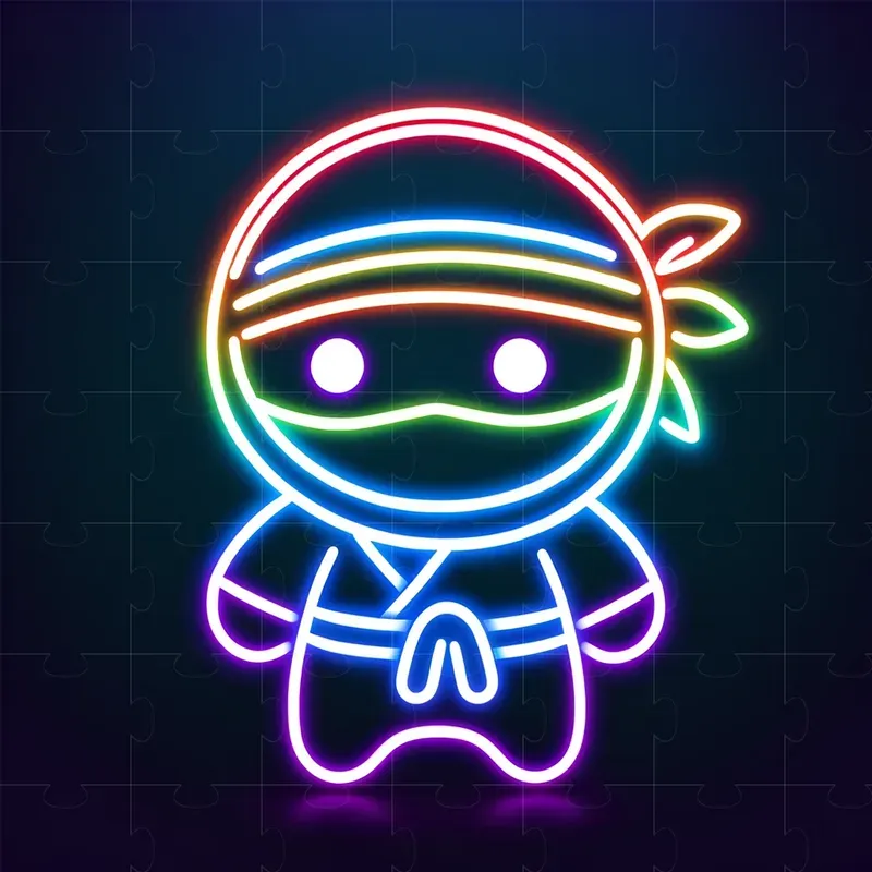 Cute Little Neon Avatars DALL·E Prompt | PromptBase