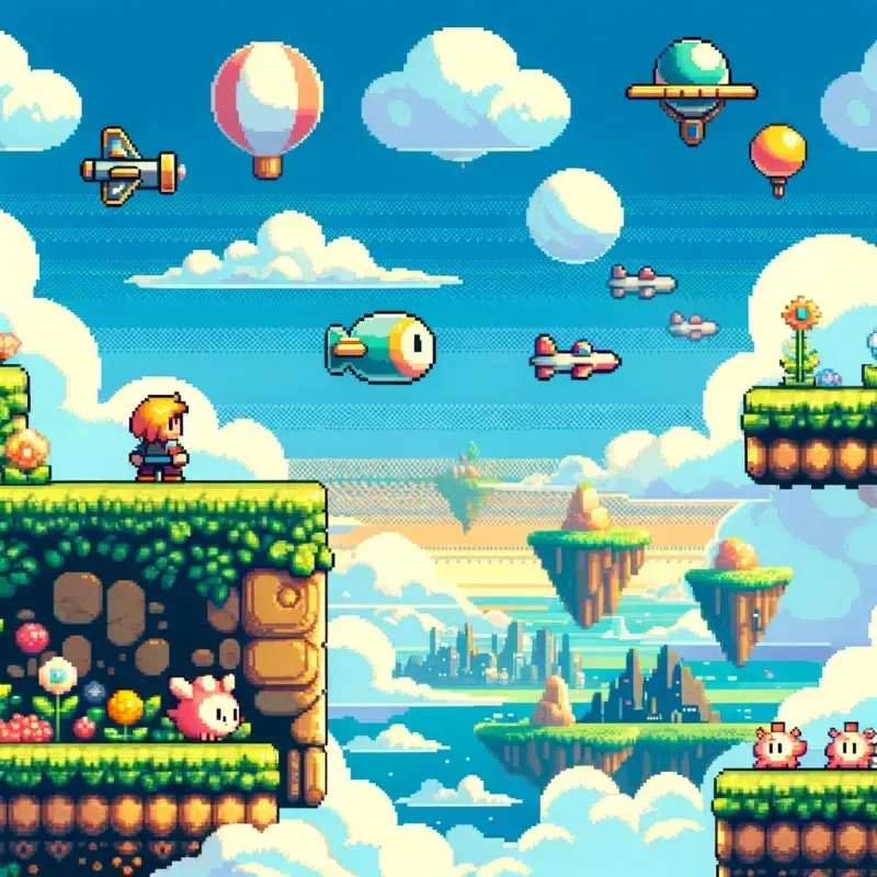 2D Retro Game Art DALL·E Prompt | PromptBase