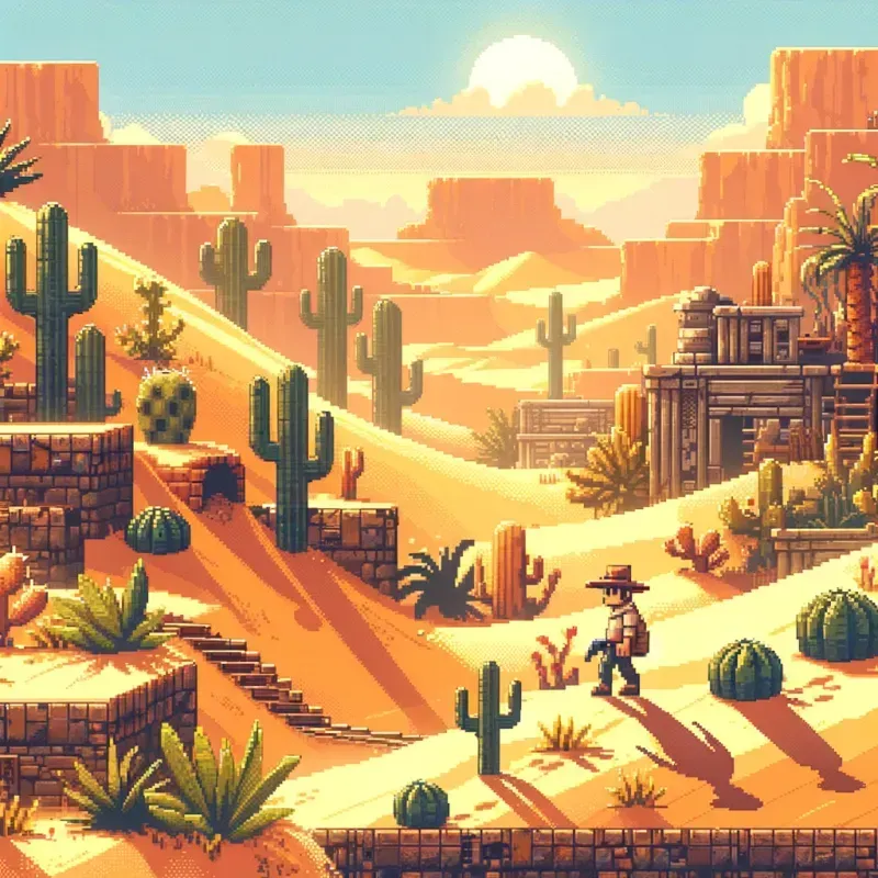 2D Retro Game Art DALL·E Prompt | PromptBase