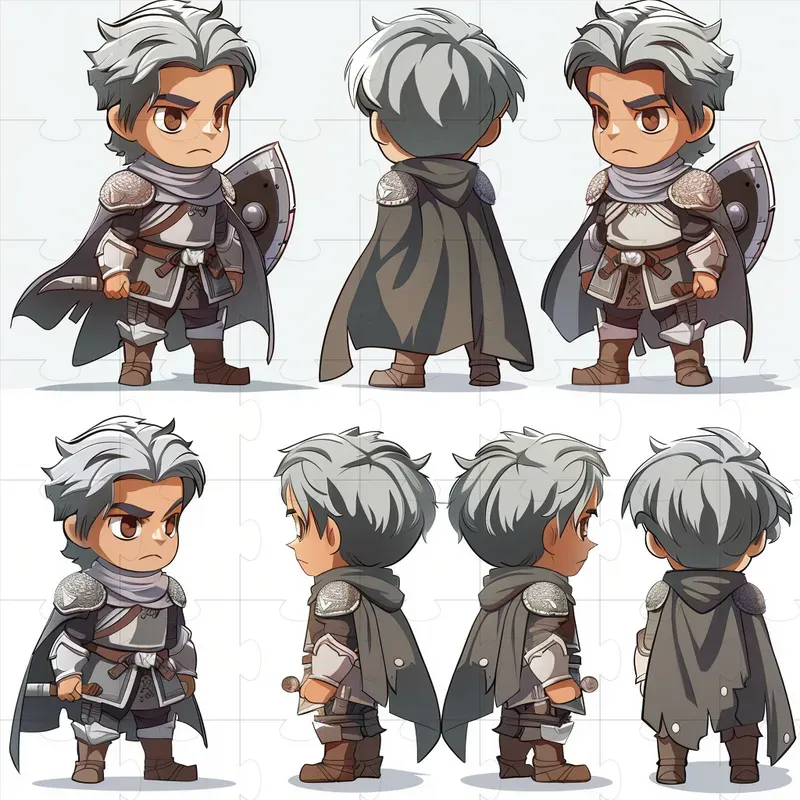 Chibi Characters Sheets Midjourney Prompt | PromptBase