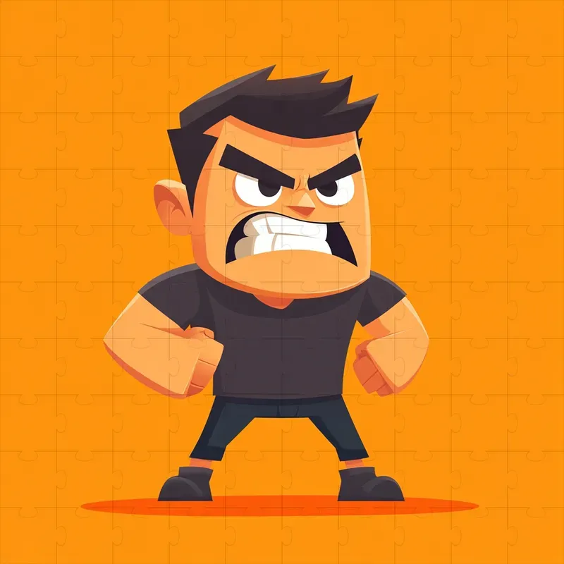 2D Angry Cartoon Characters Midjourney Prompt | PromptBase