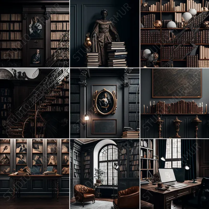 Dark Academia Aesthetic Moodboards Midjourney Prompt | PromptBase