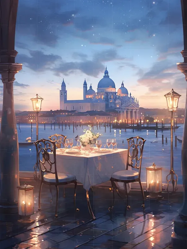 Kawaii Anime Romantic Table Scenes Midjourney Prompt | PromptBase