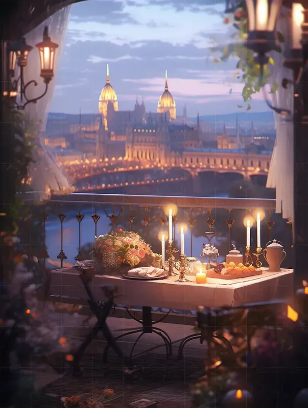 Kawaii Anime Romantic Table Scenes Midjourney Prompt | PromptBase