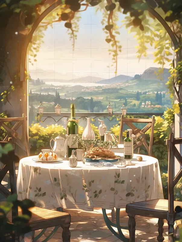 Kawaii Anime Romantic Table Scenes Midjourney Prompt | PromptBase