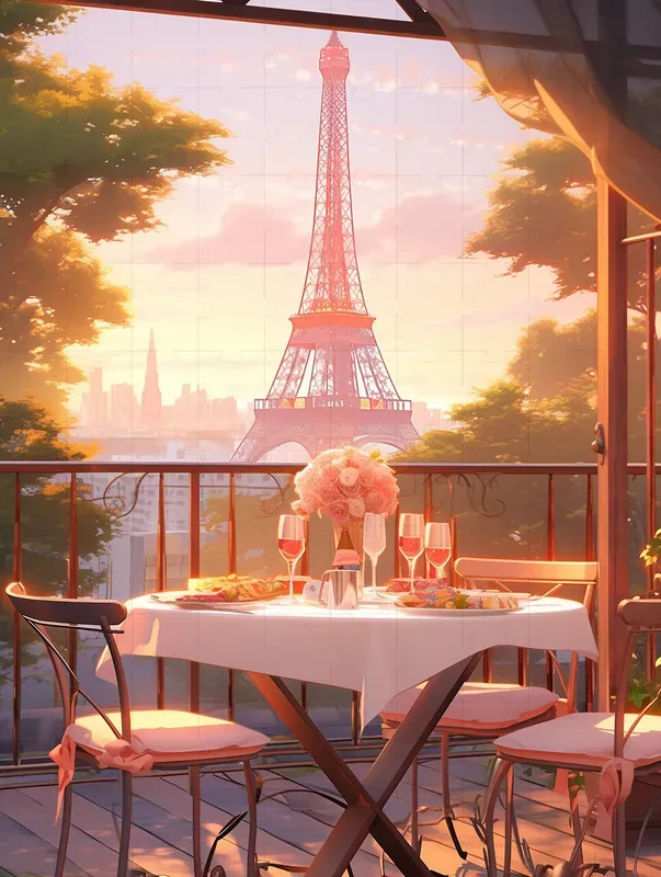 Kawaii Anime Romantic Table Scenes Midjourney Prompt | PromptBase