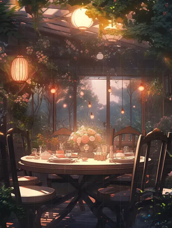 Kawaii Anime Romantic Table Scenes Midjourney Prompt | PromptBase