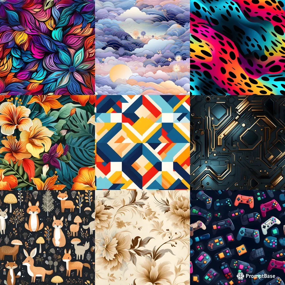 Enchanting Seamless Patterns Midjourney Prompt | PromptBase