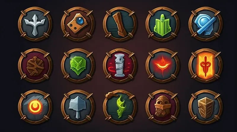 Mmorpg Game Icons Midjourney Prompt | PromptBase