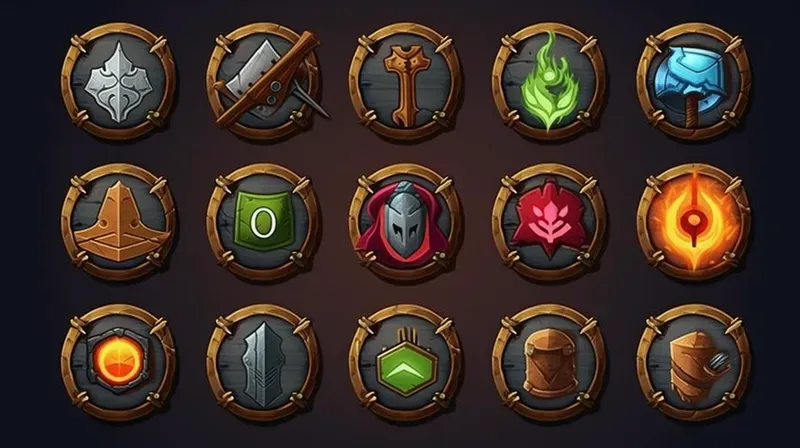 Mmorpg Game Icons Midjourney Prompt | PromptBase