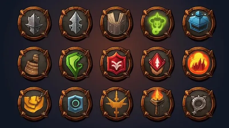 Mmorpg Game Icons Midjourney Prompt | PromptBase