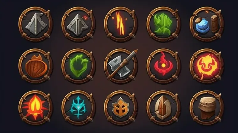 Mmorpg Game Icons Midjourney Prompt | PromptBase