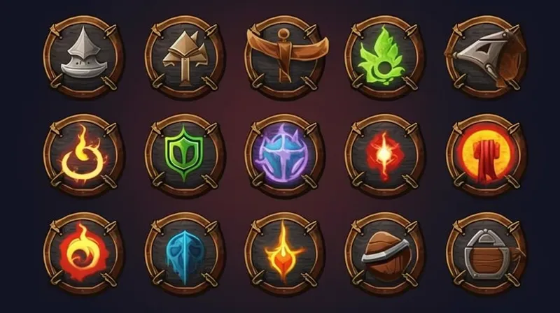 Mmorpg Game Icons Midjourney Prompt | PromptBase