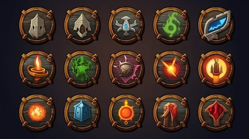 Mmorpg Game Icons Midjourney Prompt | PromptBase