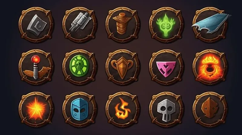 Mmorpg Game Icons Midjourney Prompt | PromptBase